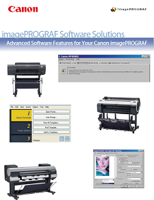 Software for Canon plotter | large format plotters