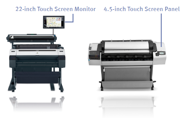 Compare wide format plotters - HP T2300 vs iPF MFP