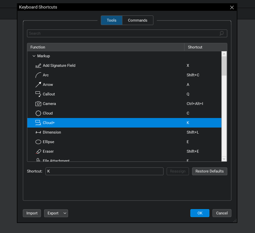 Cheat Sheet for Bluebeam Shortcuts & Symbols