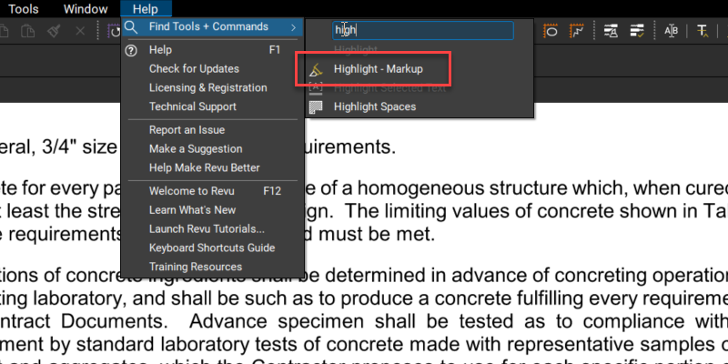 How to Highlight in Bluebeam Revu