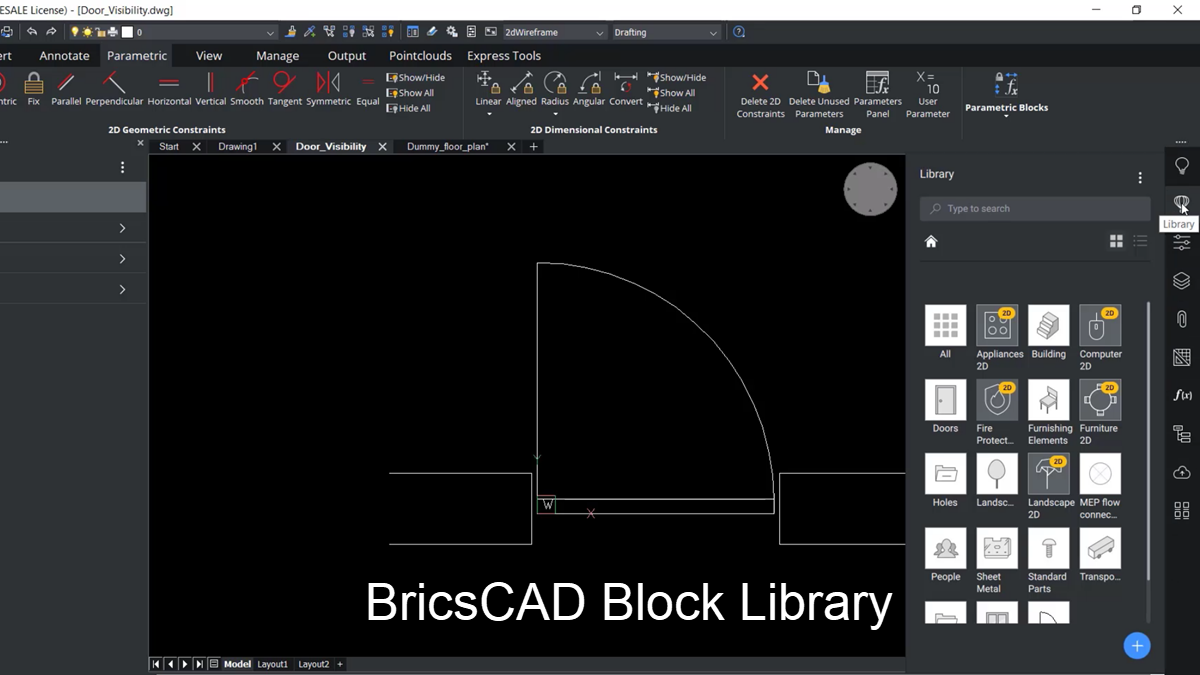 Create Parametric CAD Blocks in BricsCAD