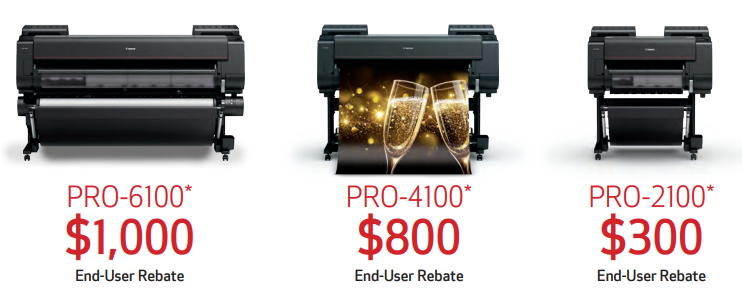 Canon Plotter Promotions - Upgrade and Save